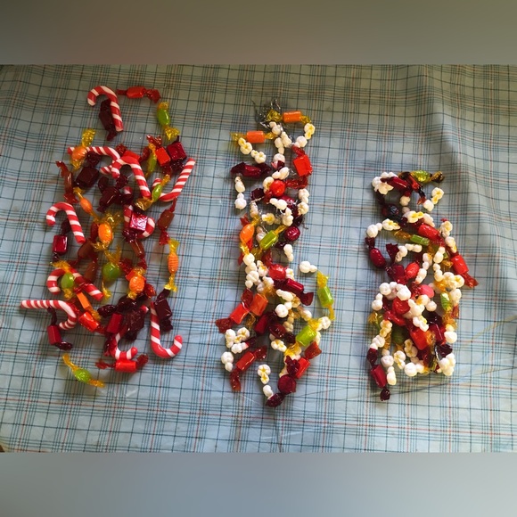 None | Holiday | Vintage Blow Mold Christmas Candy Garland Candy Canes ...